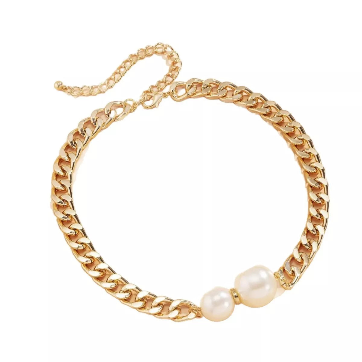 18K Gold-Plated Pearl Necklace – Haziel